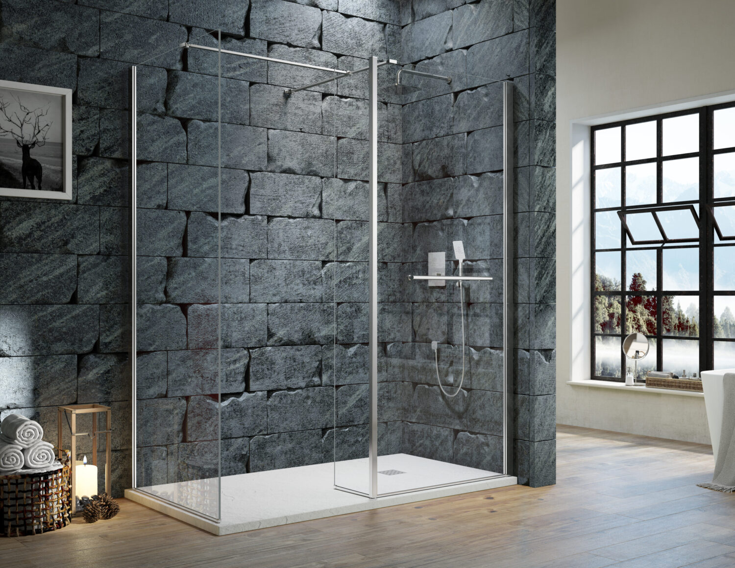 Inloopdouche online bestellen | douchecabine.be