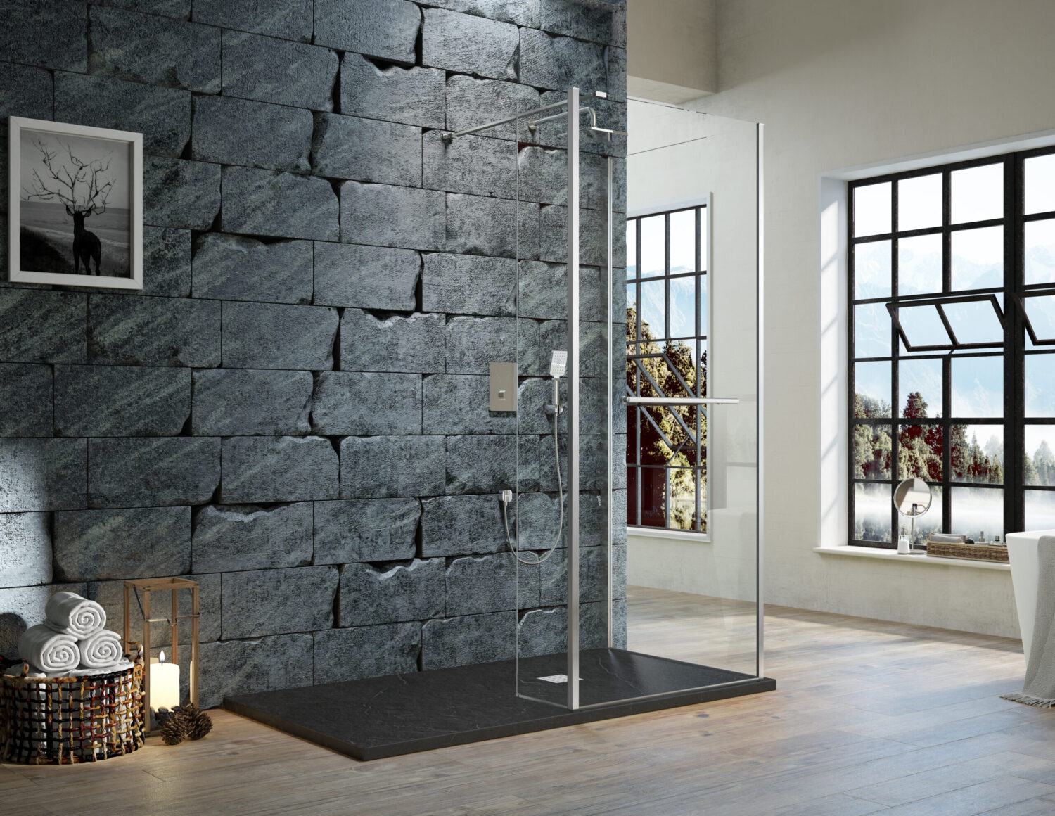 Inloopdouche online bestellen | douchecabine.be